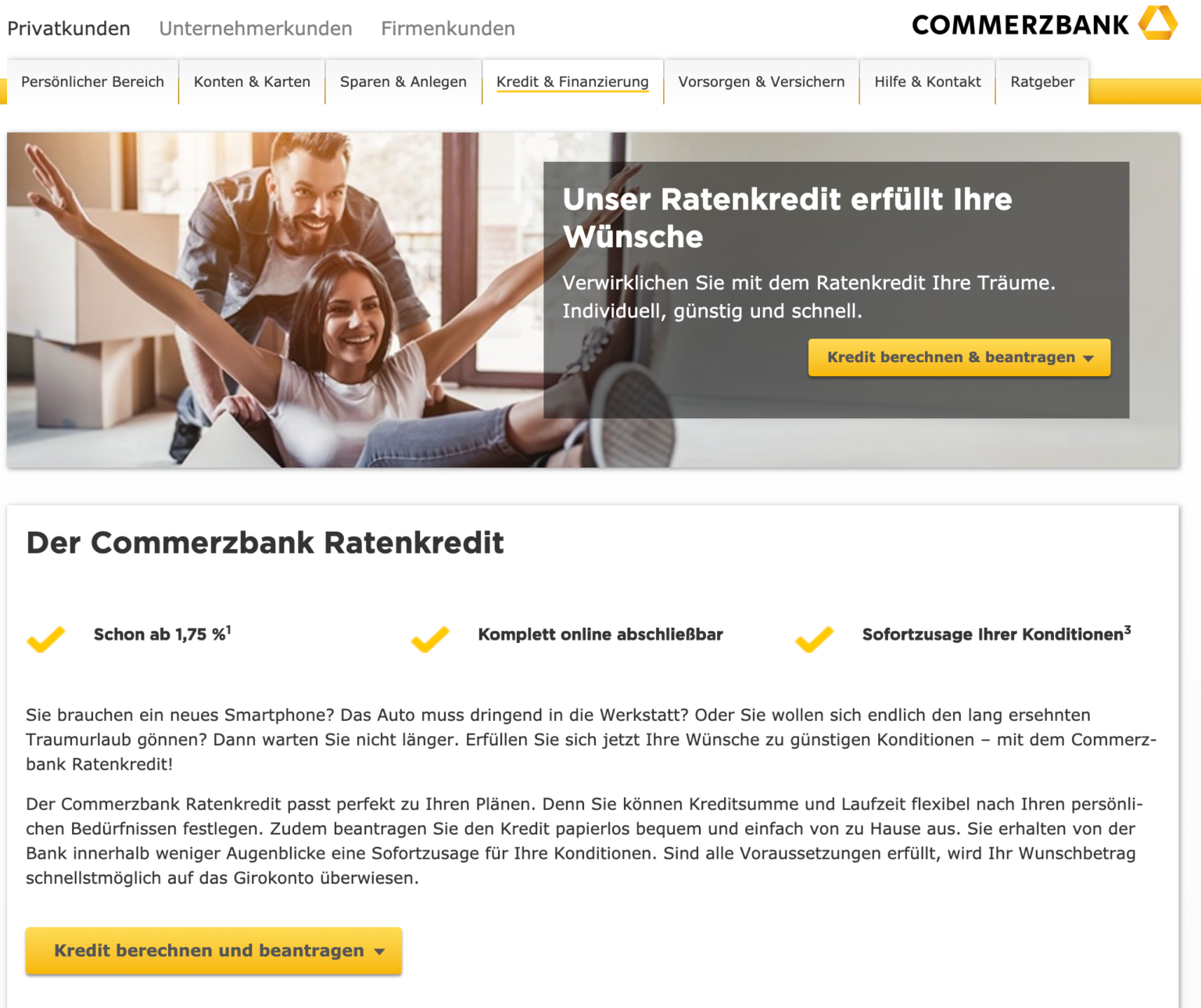 Kredit Mit Burgen Commerzbank