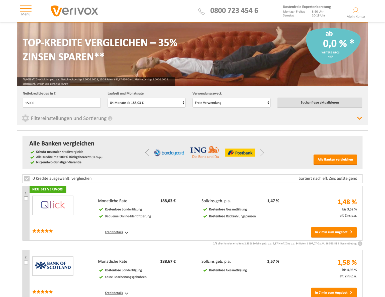 Verivox Kredit – Unser Testbericht + alles Wichtige 05/2024 | Zinsen ...